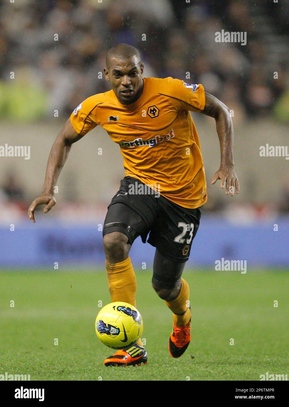 Ronald Zubar of Wolverhampton Wanderers..Barclays Premier League ...