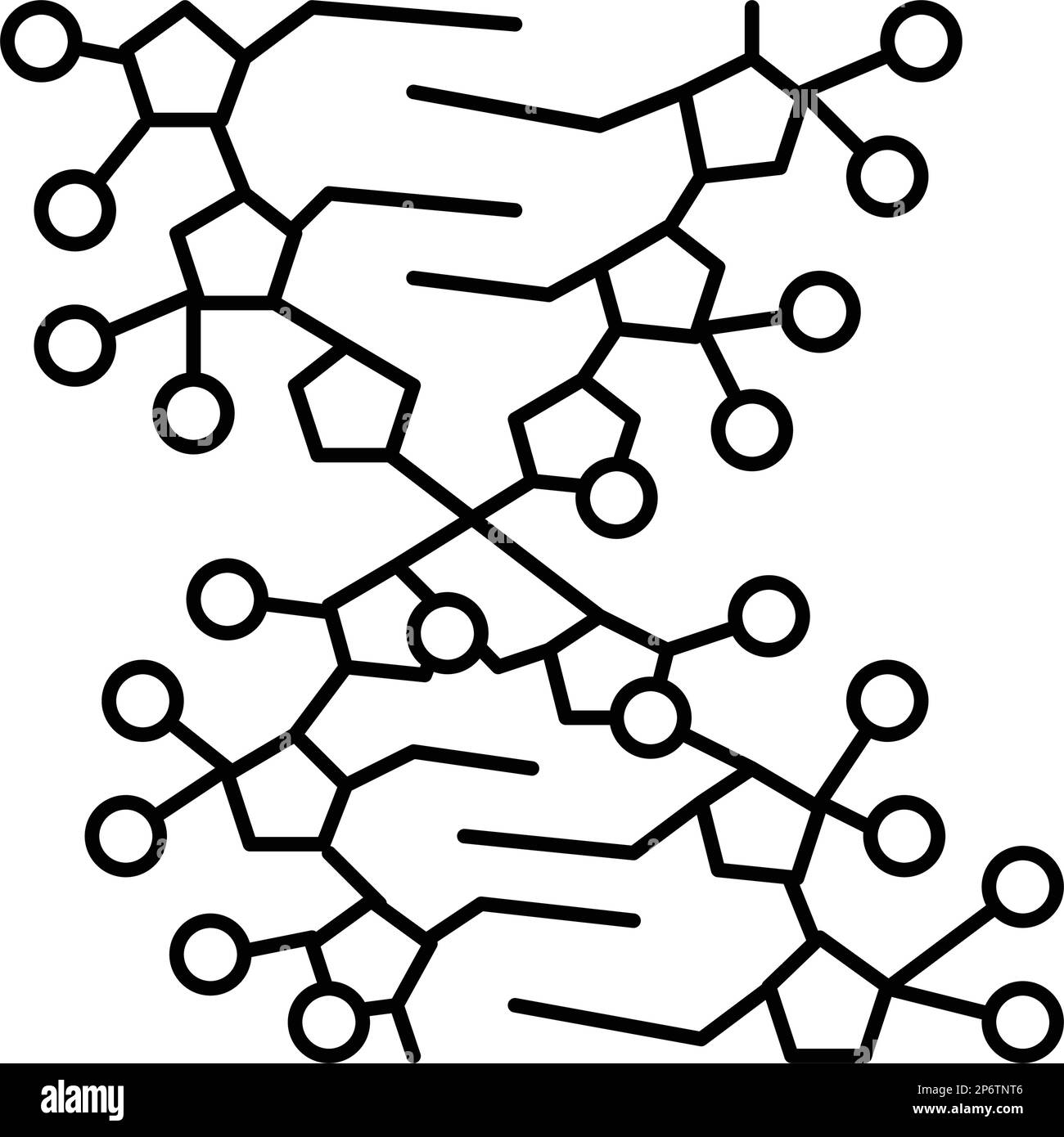 gene molecular structure line icon vector illustration Stock Vector ...