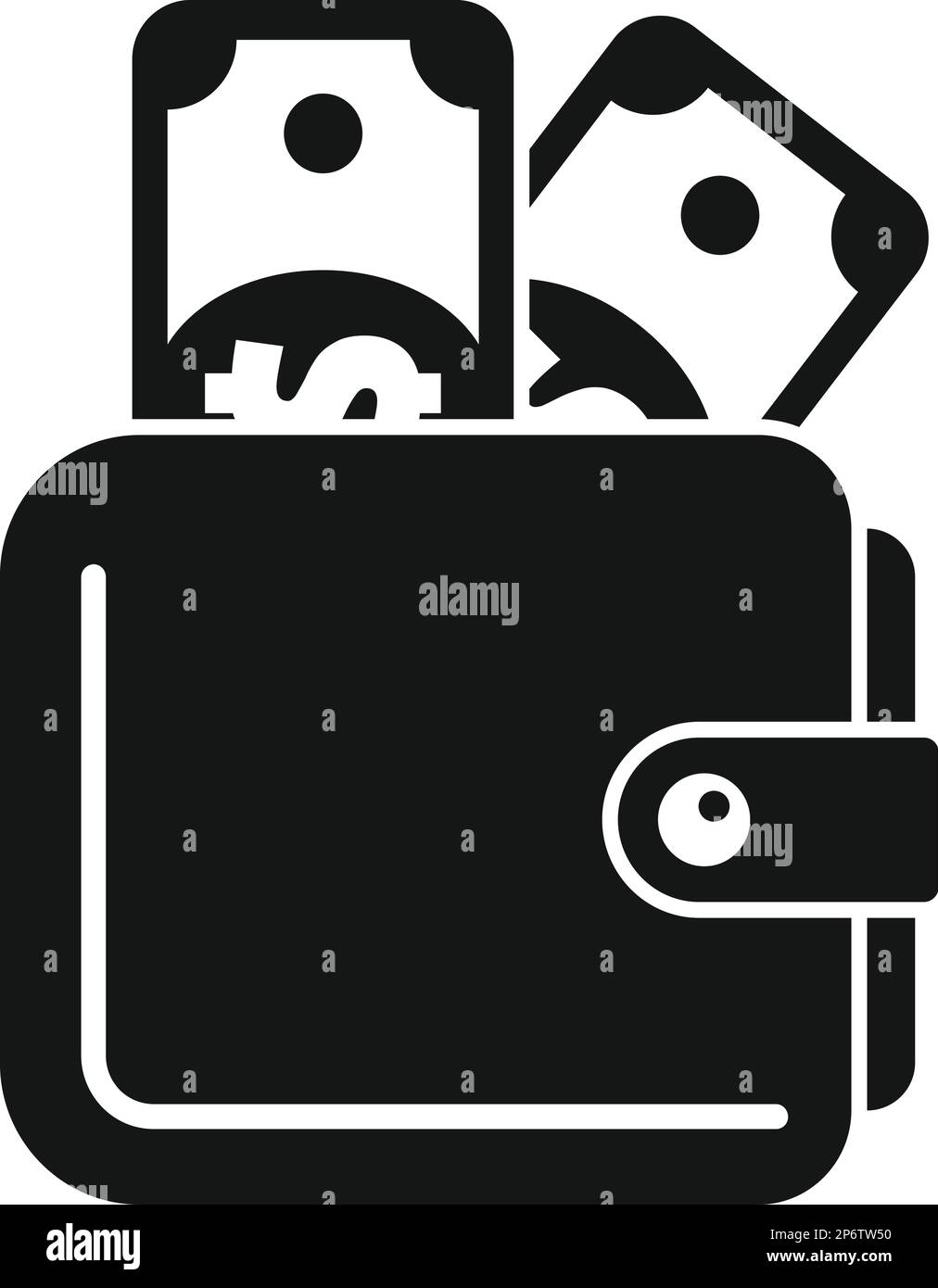 Wallet money icon simple vector. Work compensation. Health support ...