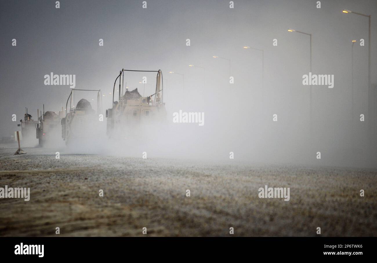 In this Dec. 16, 2011 photo, U.S. Mine Resistant Ambush Protected (MRAP ...