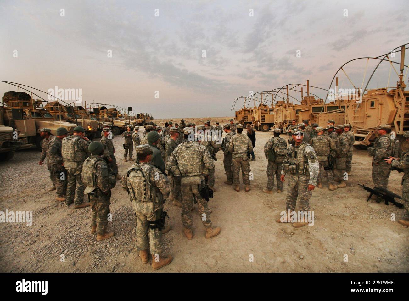 In this Dec. 16, 2011 photo, soldiers from the 3rd Brigade, 1st Cavalry ...