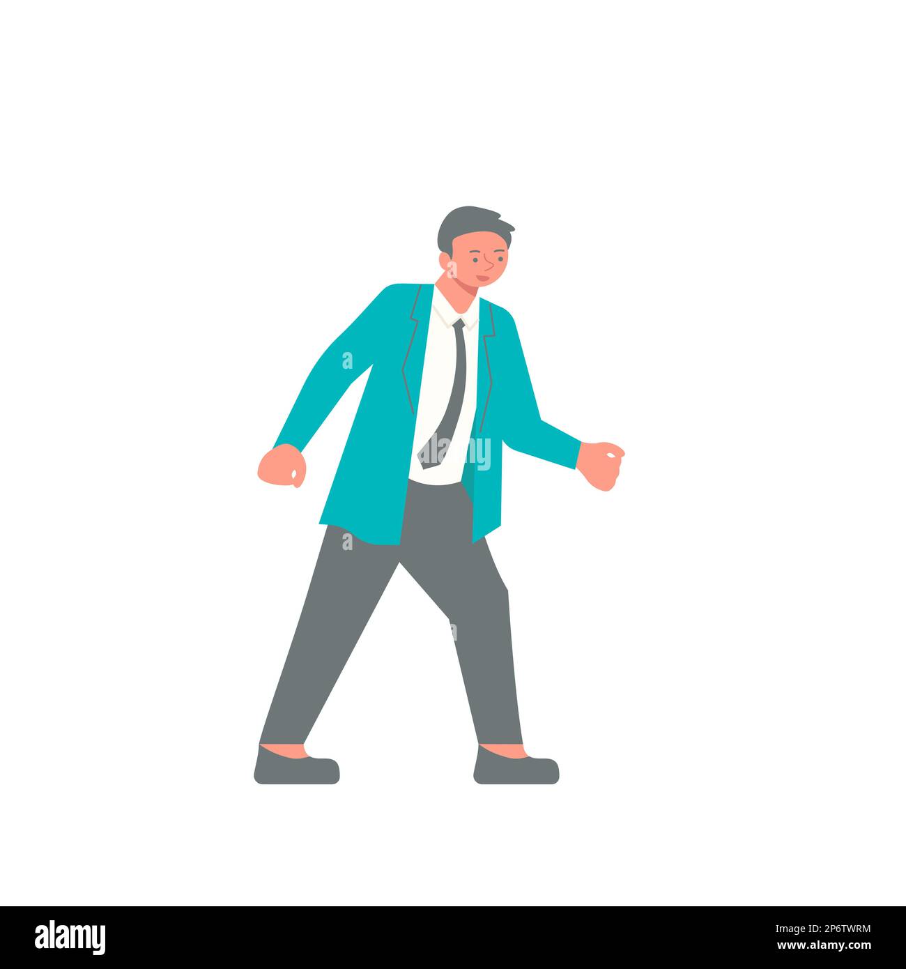 Gentleman In Suit Running Towards Finish Line Celebrating Success. Man ...