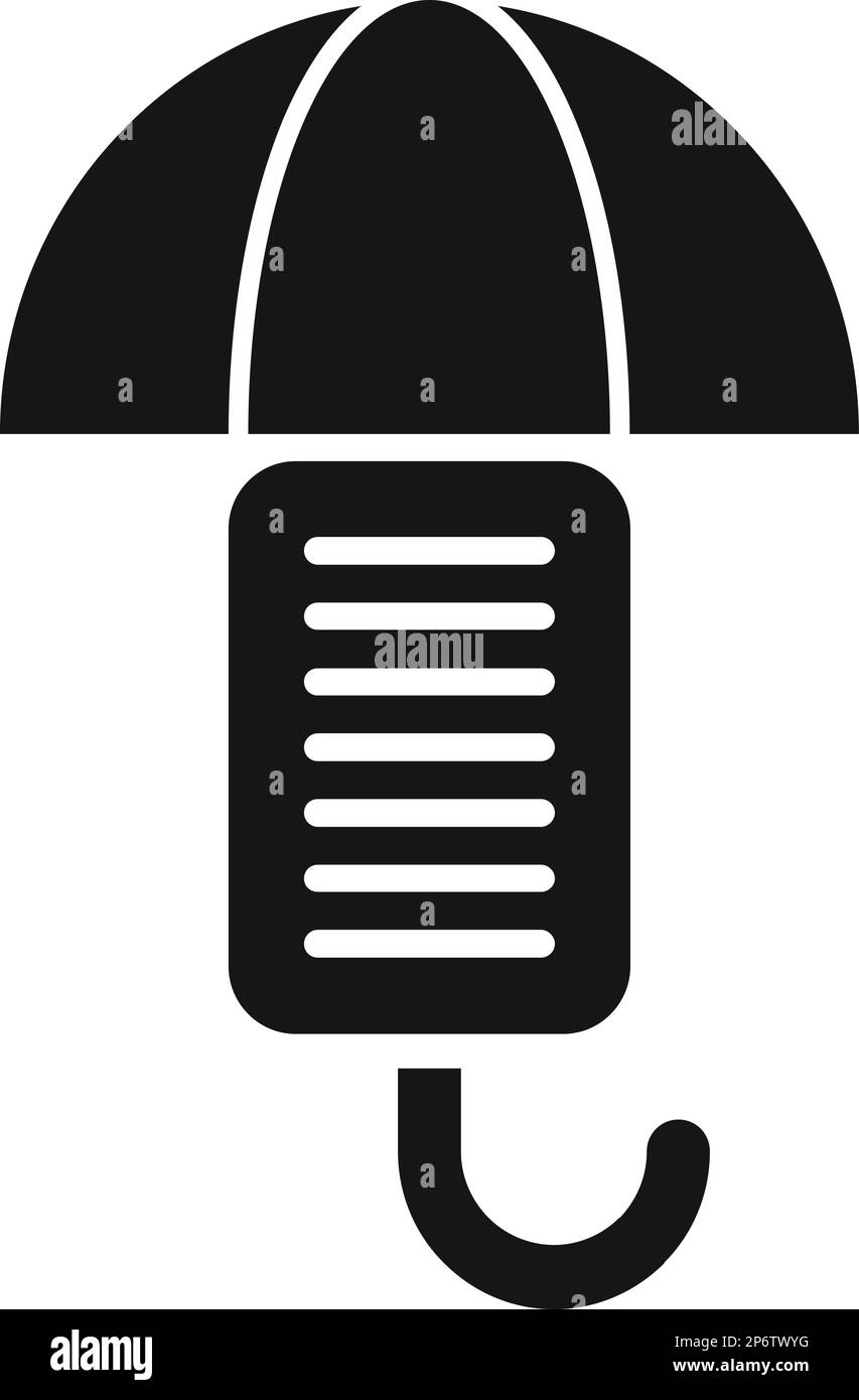 Compensation protection icon simple vector. Money benefit. Fund bribery ...