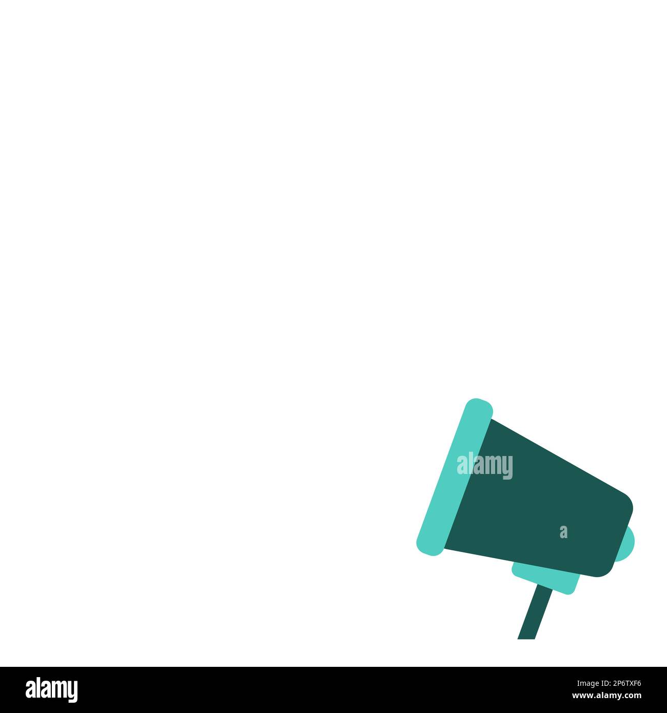 Loud Megaphone Making New Wonderful Announcement To The Public. Strong ...