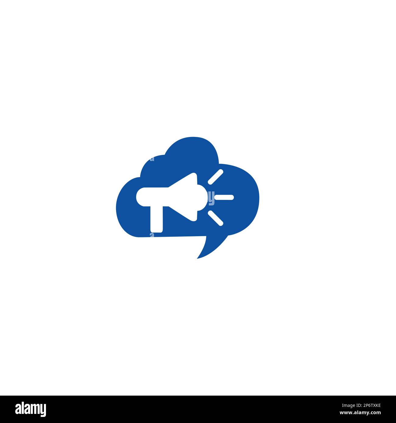 Bright Illustration Of Megaphone Making Loudly Brand New Information ...