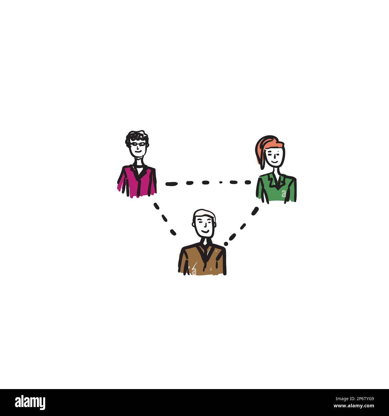 People talking about important things. Colleagues discussing agenda and ...