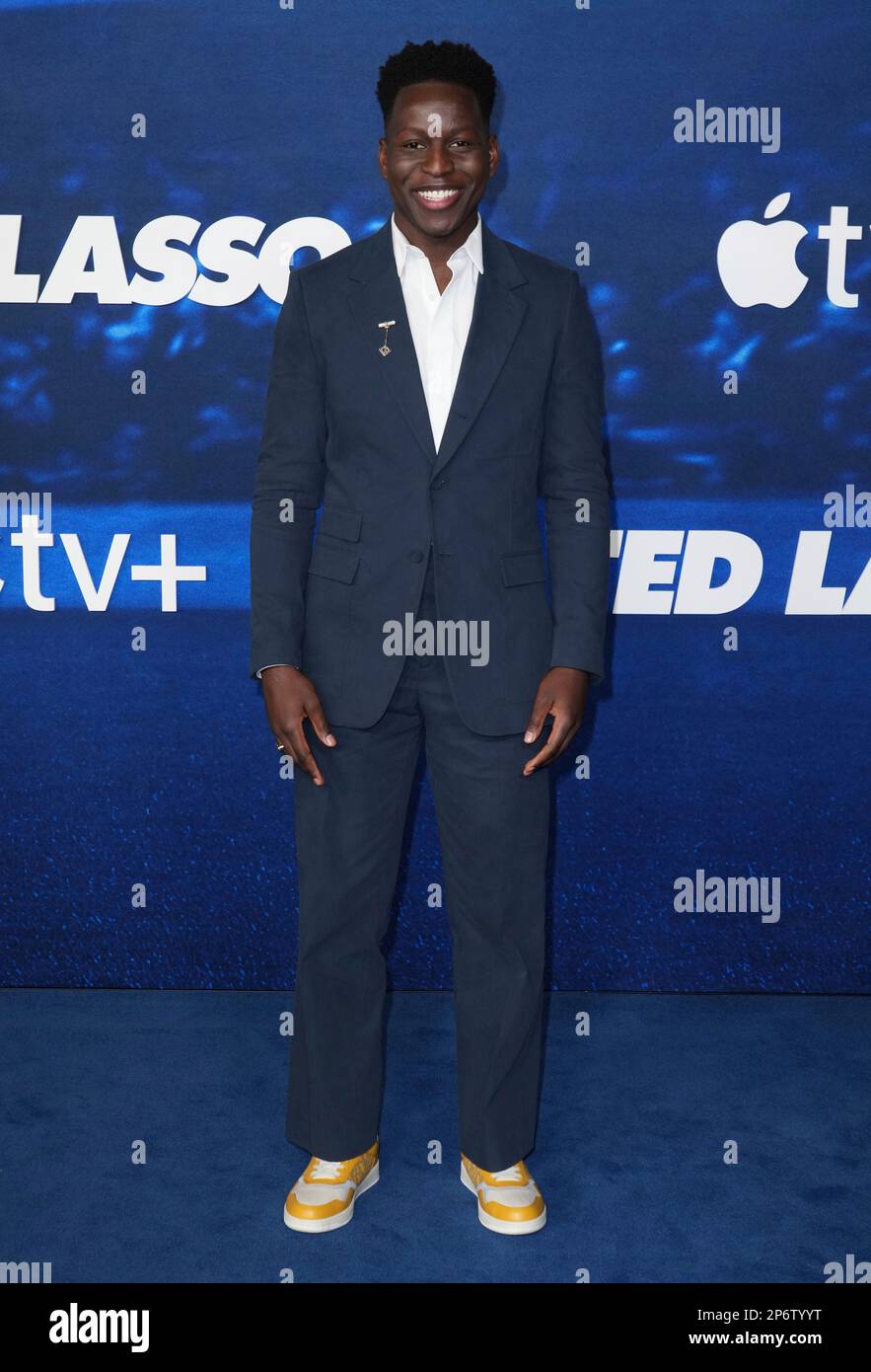 Toheeb Jimoh Arrives At The Season Three Premiere Of Ted Lasso On Tuesday March 7 2023 At