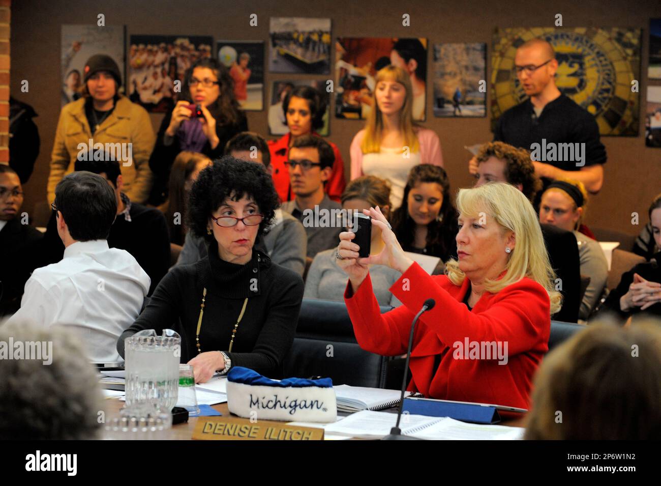 In this Thursday, Dec. 15, 2011 photo, University of Michigan Regent ...