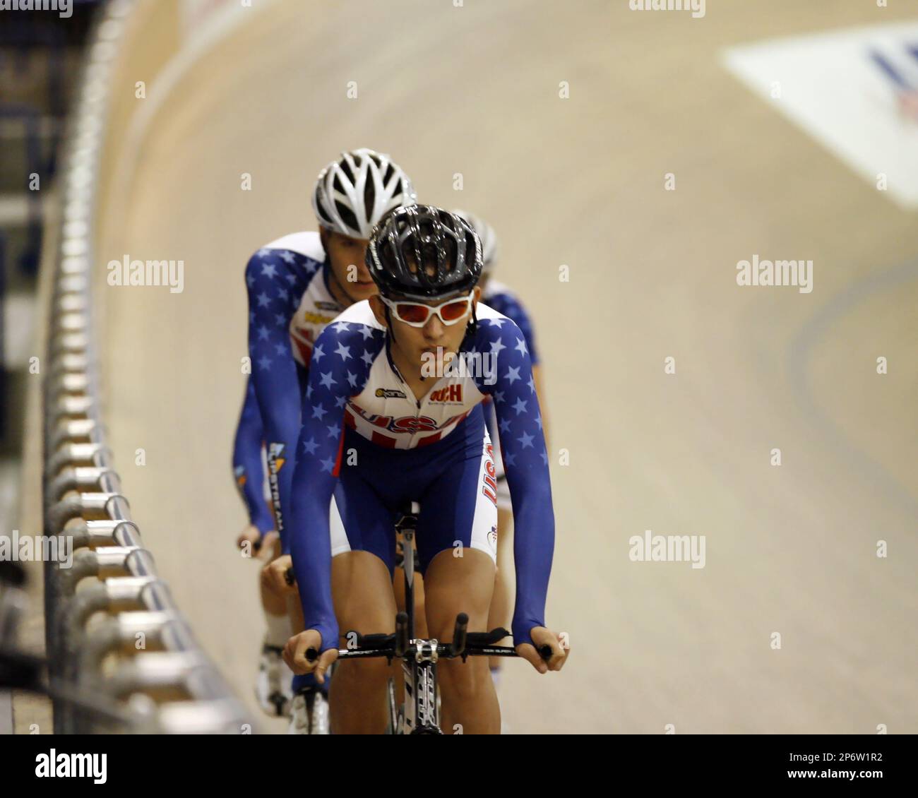 Collin Berry, of Huntington Beach, California, leads the Pursuit Team ...