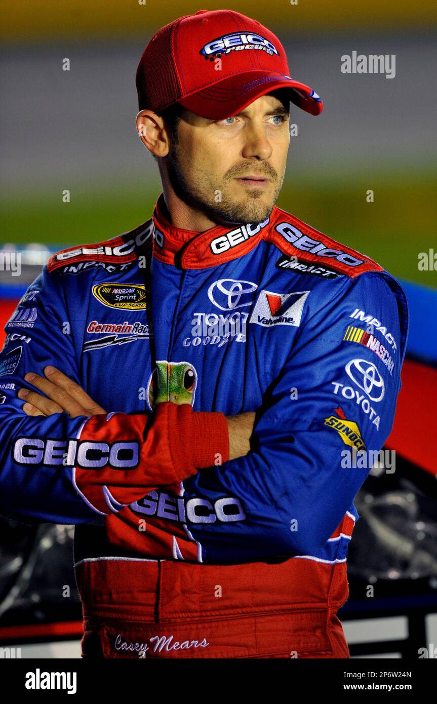 Casey Mears during qualifying for the Bank of America 500 on October 13 ...