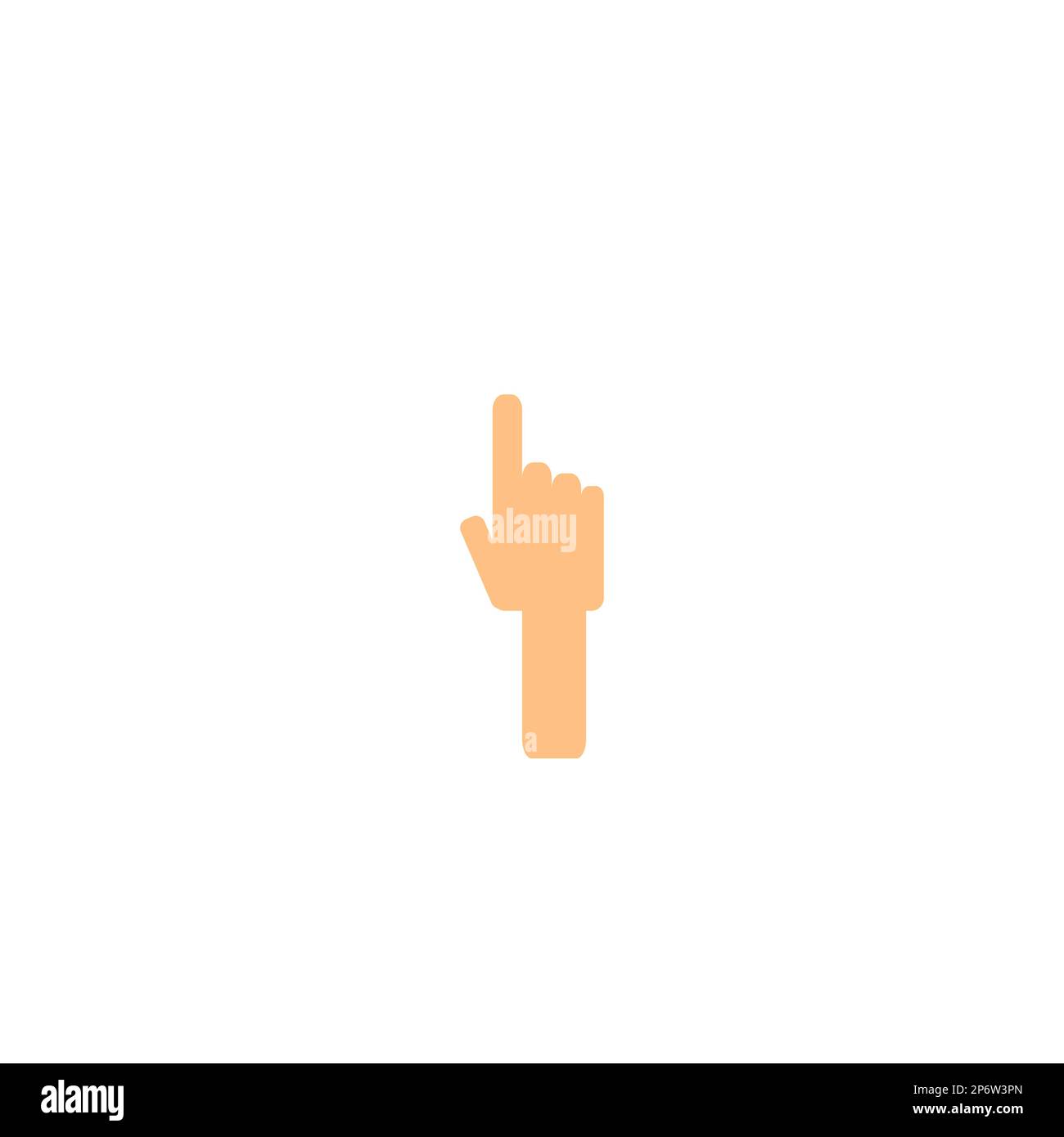 Two Hands holding object. Finger pointing up and down. Handshake. Single main vector ...