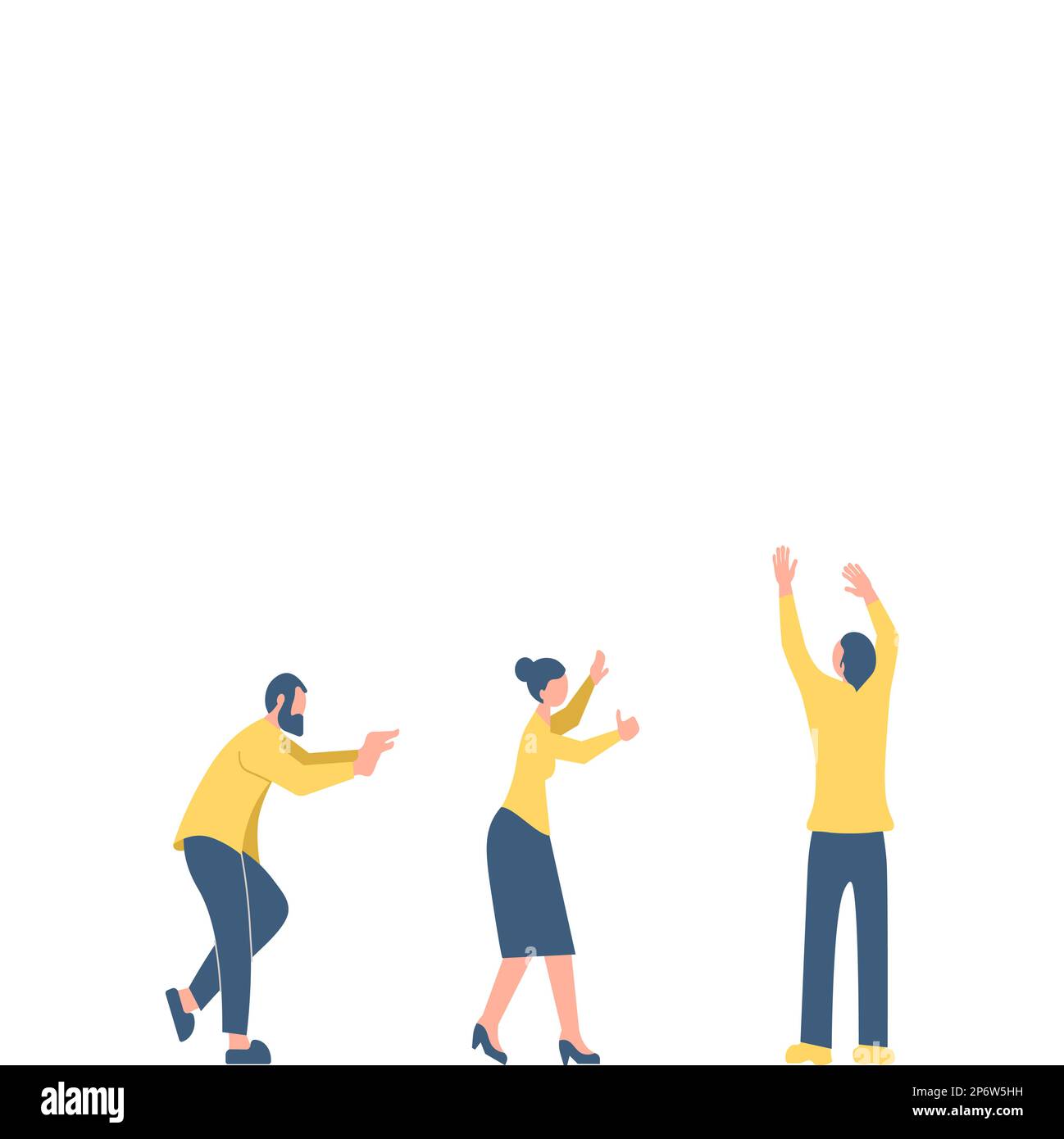 People talking about important things. Colleagues discussing agenda and ...