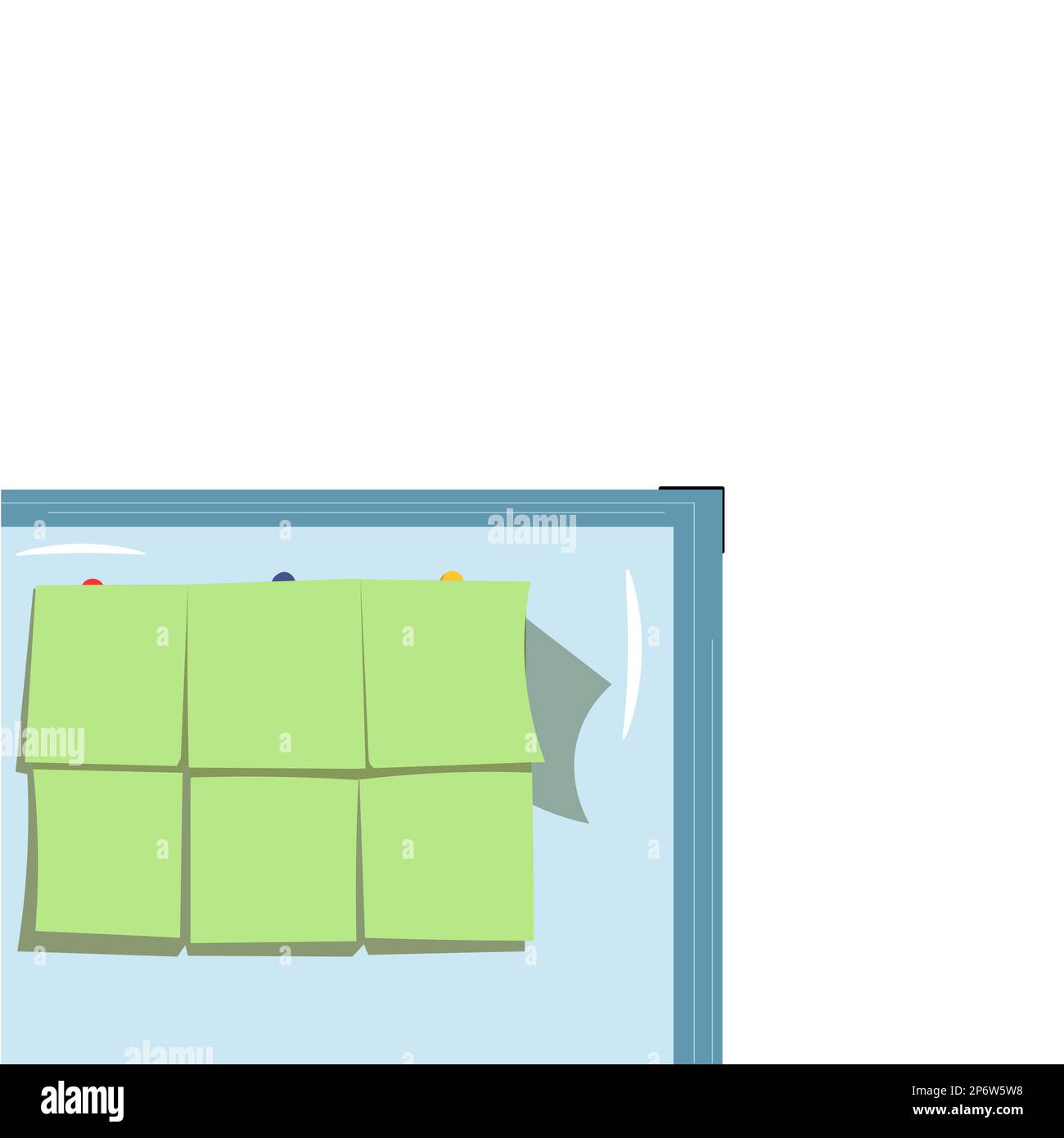 Vector illustration with school and office supplise laing on desk ...