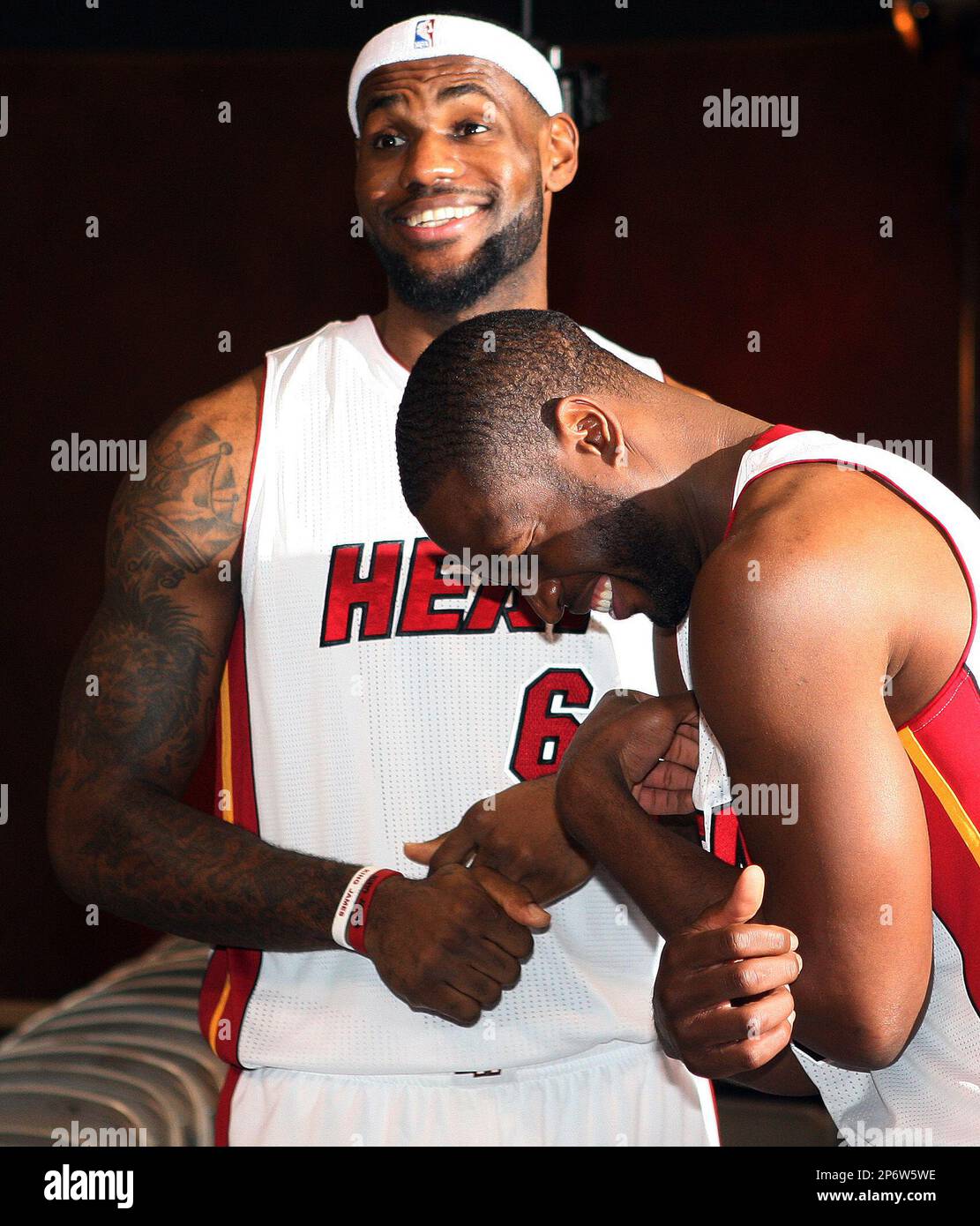 Lebron And Wade Laughing
