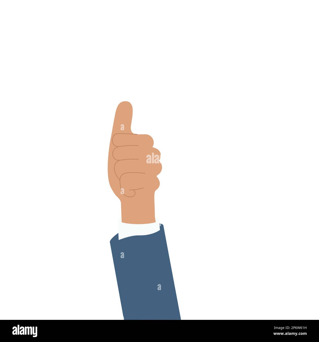 Two Hands holding object. Finger pointing up and down. Handshake. Single main vector ...