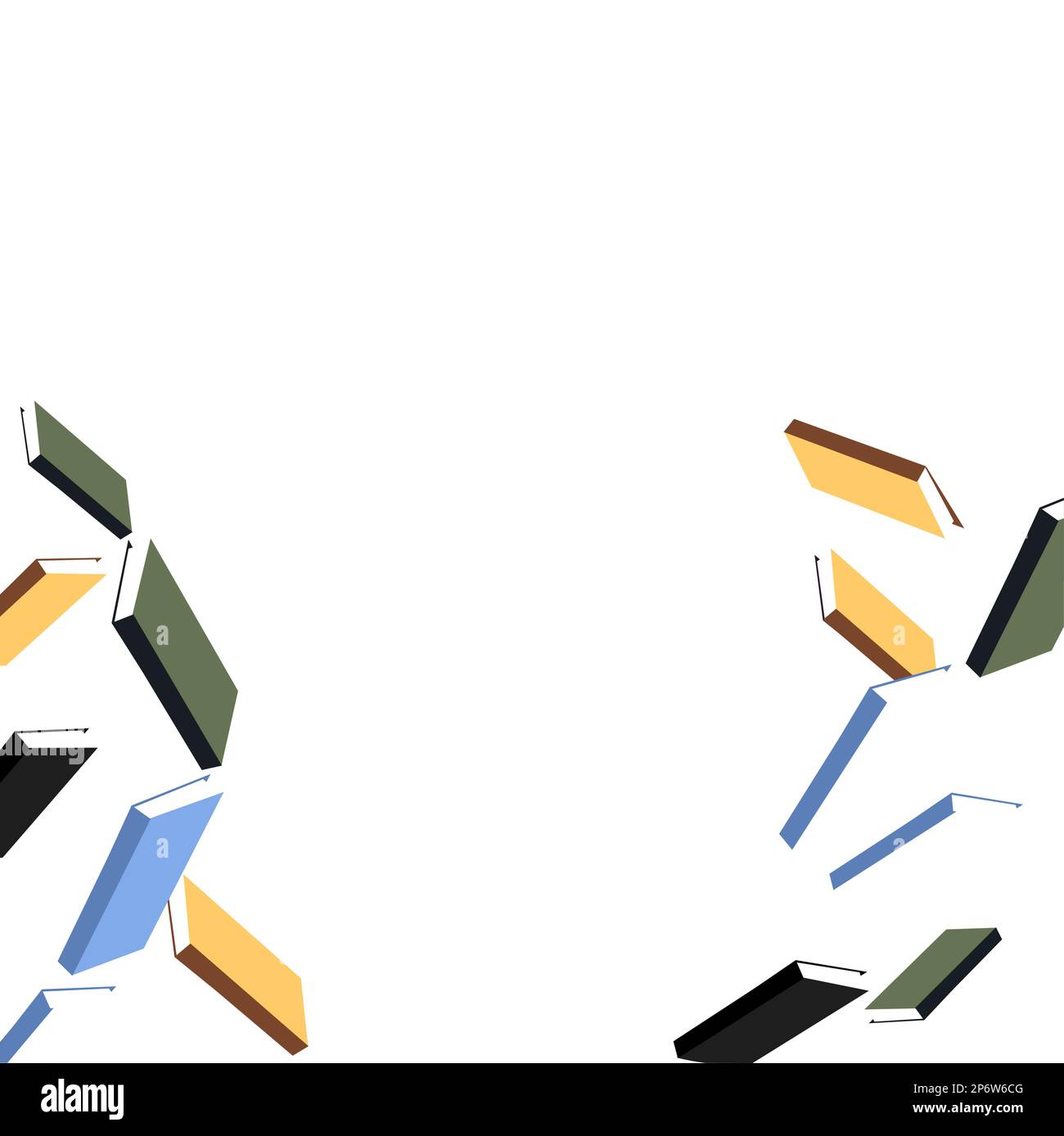 Vector illustration with school and office supplise laing on desk ...