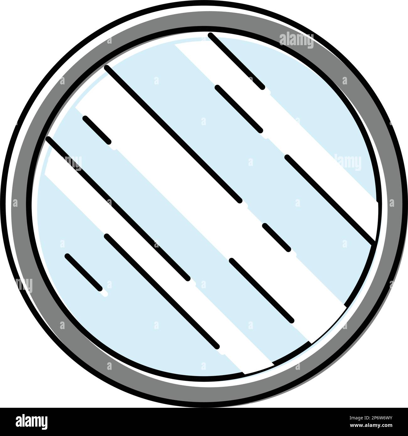 mirror living room color icon vector illustration Stock Vector Image ...