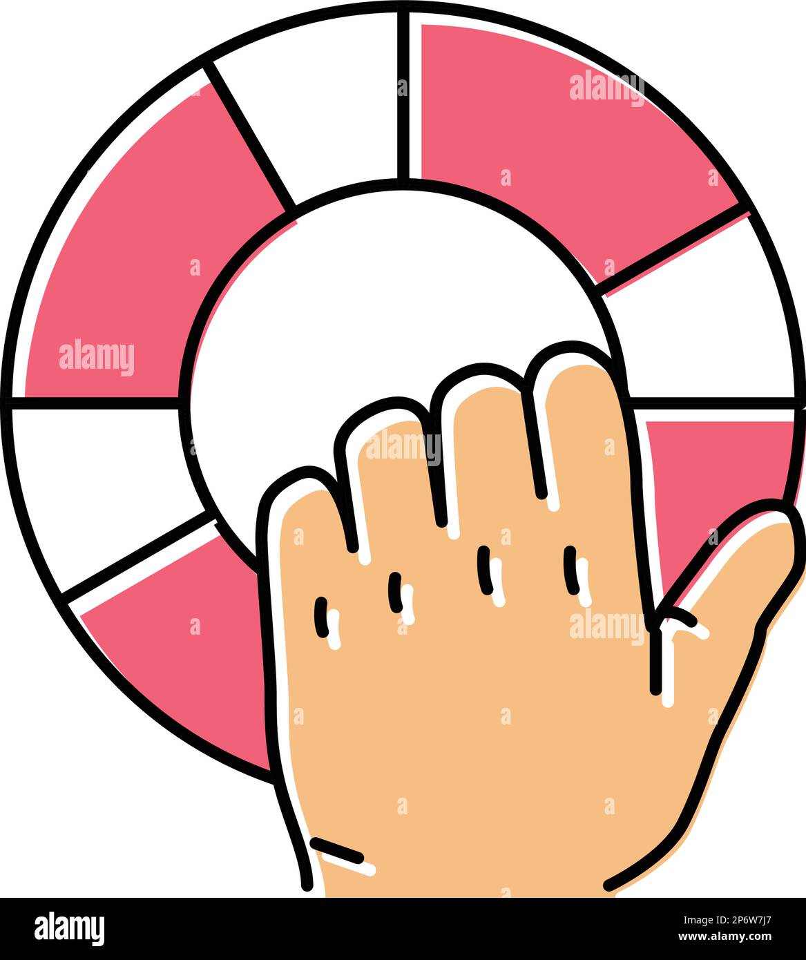 offer to help when you can color icon vector illustration Stock Vector ...