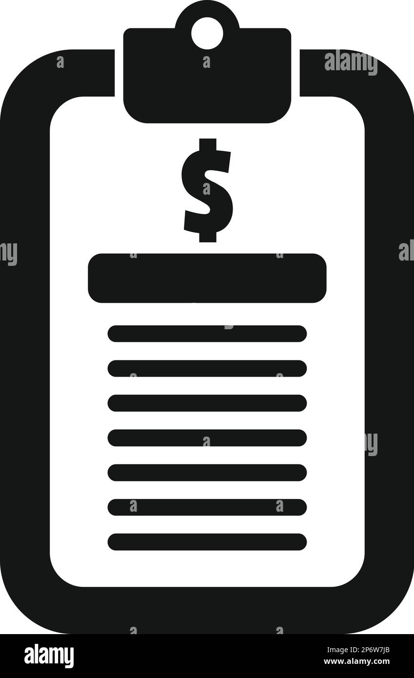 Compensation board icon simple vector. Bank pay. Reward support Stock ...