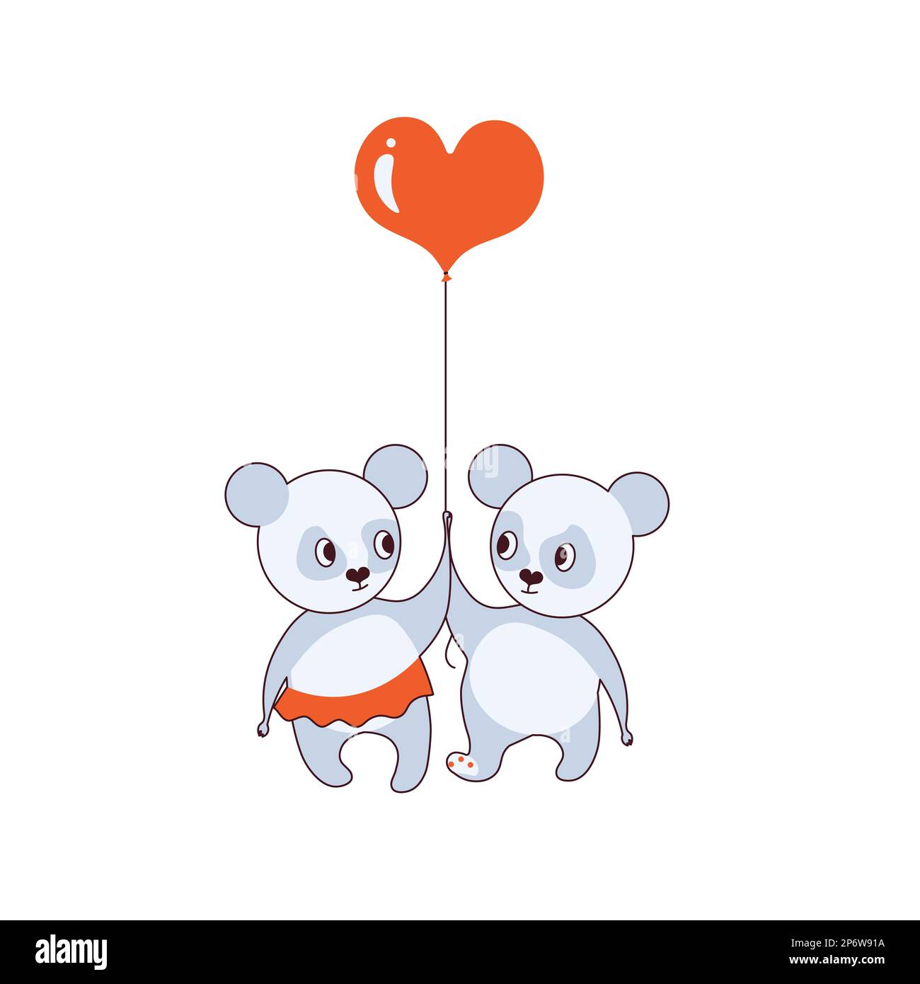 Vector illustration with different animals. Main object in white ...