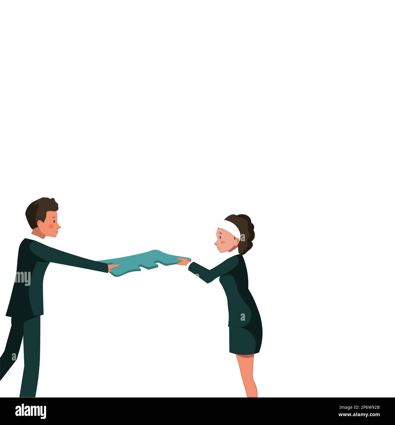 People talking about important things. Colleagues discussing agenda and ...