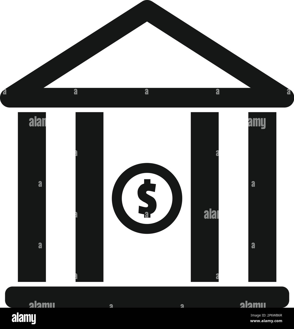 Bank building icon simple vector. Money pay. Work business Stock Vector ...