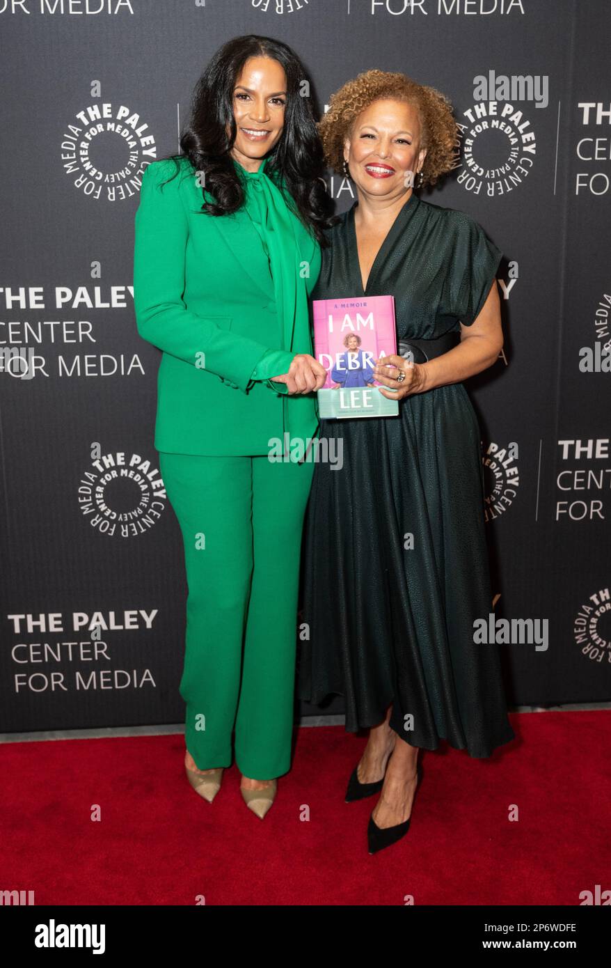 Crystal McCrary and Debra Lee pose before presentation of memoir 'I am ...