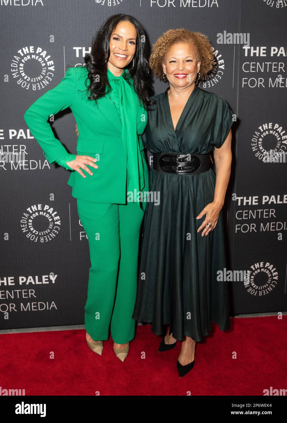 Crystal McCrary and Debra Lee pose before presentation of memoir 'I am ...