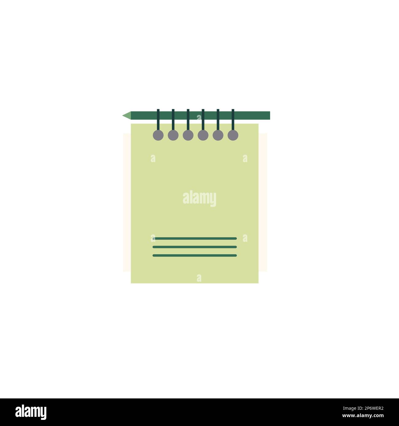Vector illustration with school and office supplise laing on desk ...