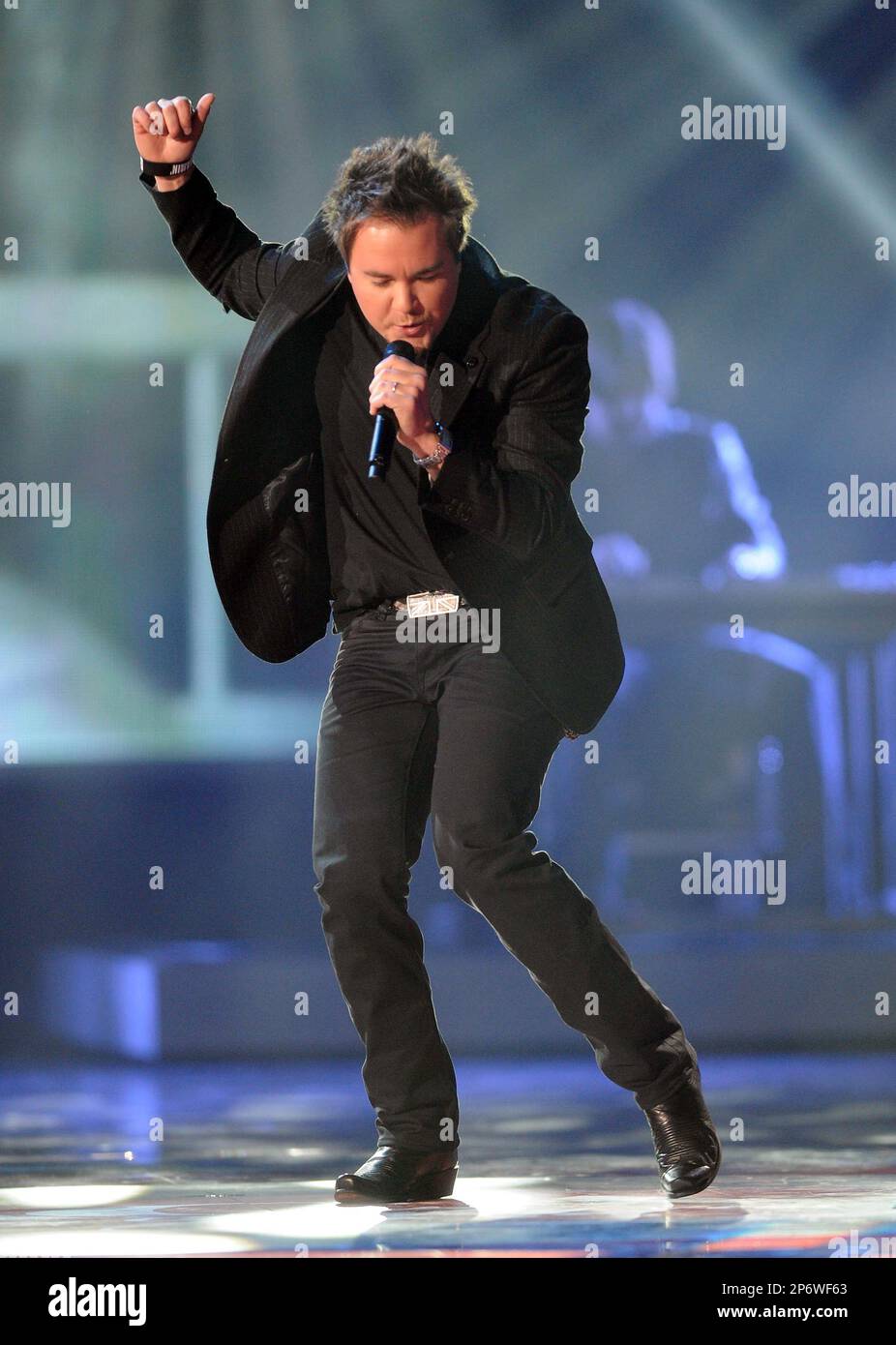 LAS VEGAS, NV - DECEMBER 5: Mike Eli of the Eli Young Band performs ...