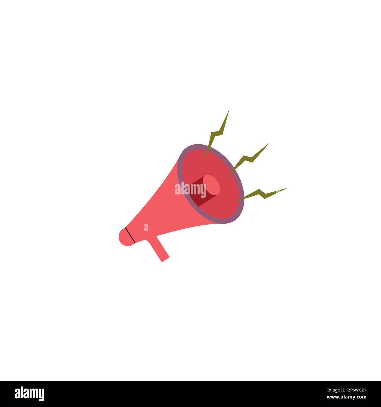 Illustration Of A Loud Megaphone Making New Wonderful Announcement To ...
