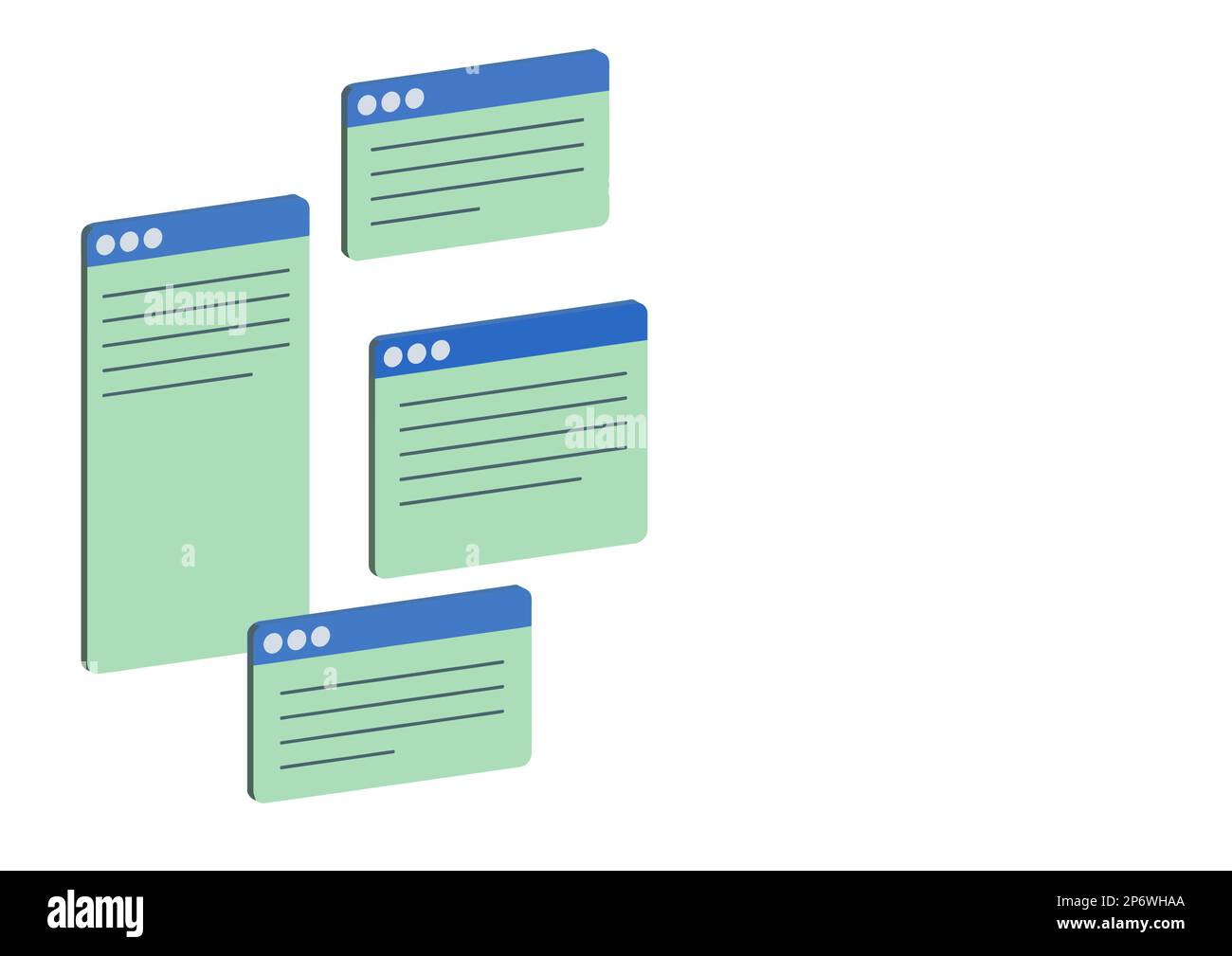 Vector illustration with school and office supplise laing on desk ...