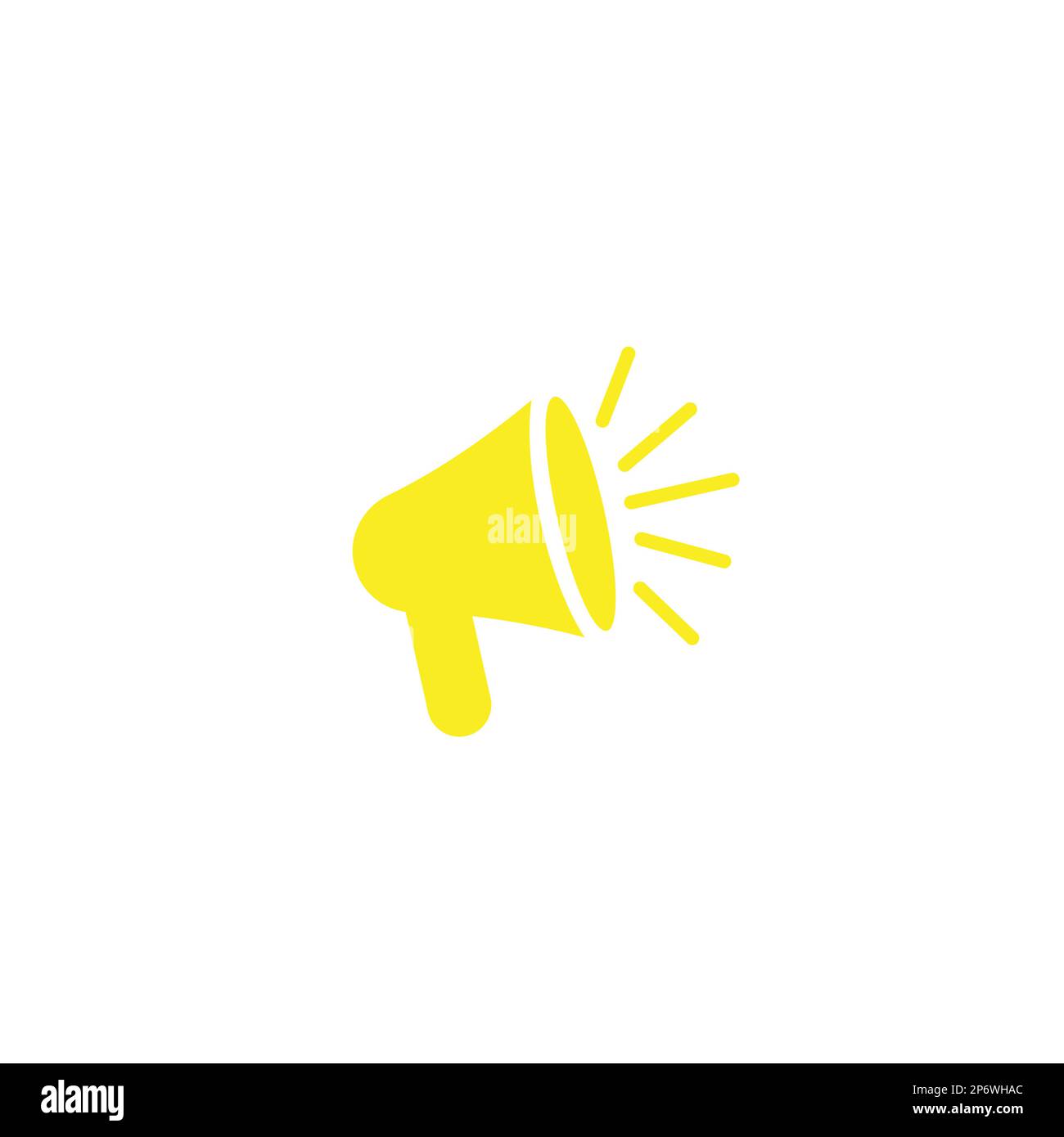 Illustration Of A Loud Megaphone Making New Wonderful Announcement To ...