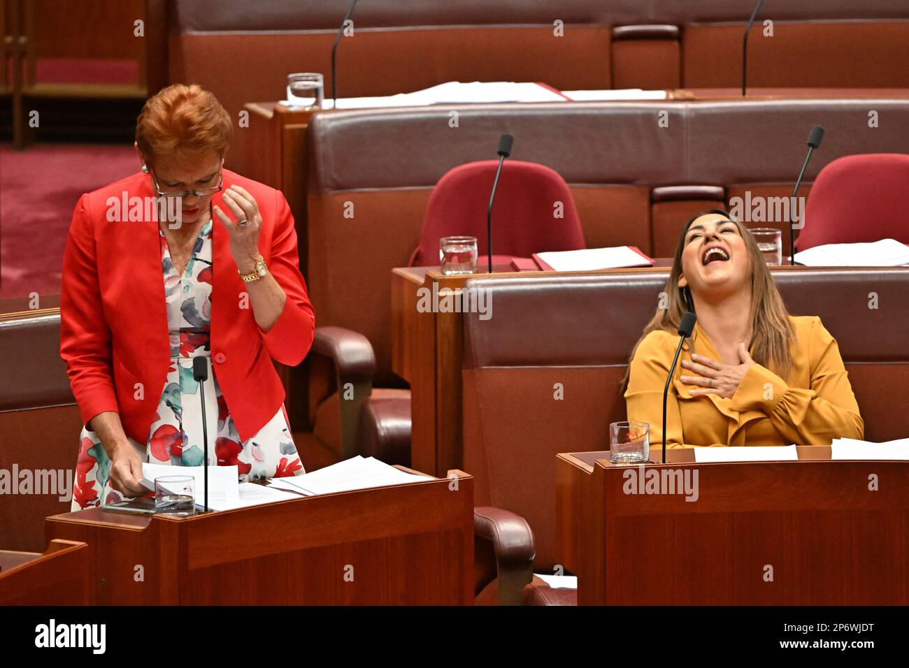 One Nation leader Pauline Hanson and Independent Senator Lidia Thorpe ... One Nation leader Pauline Hanson and Independent Senator Lidia Thorpe ...