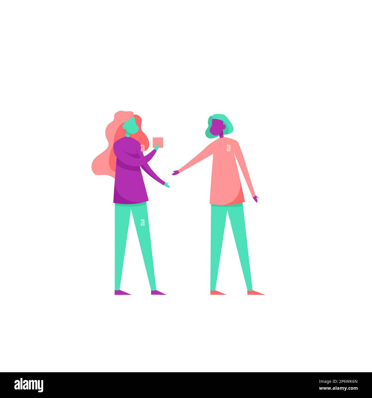 People talking about important things. Colleagues discussing agenda and ...