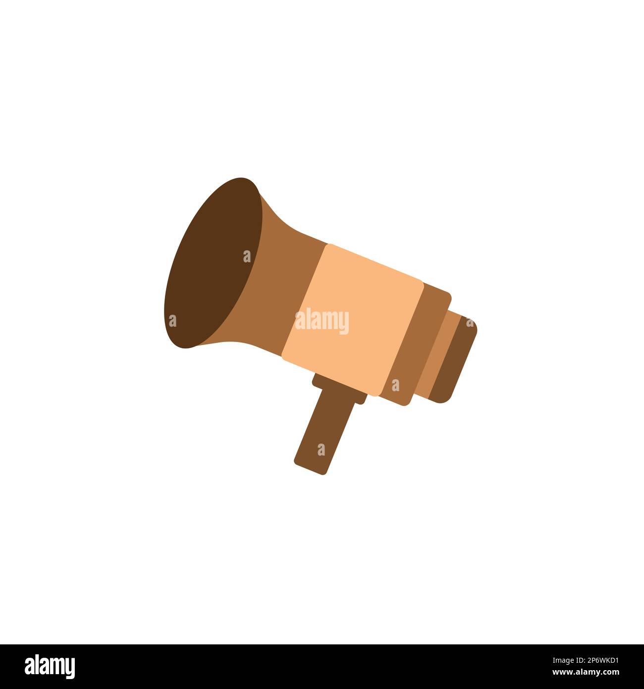 Illustration Of A Megaphone Making Fast New Announcement. Bullhorn Drawing Giving Important ...