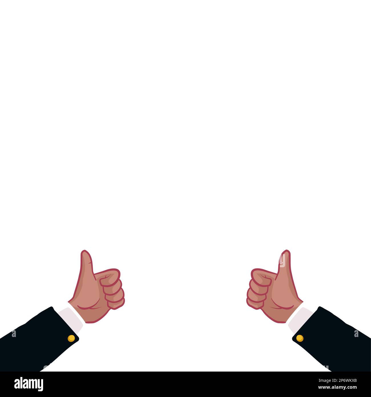 Two Hands holding object. Finger pointing up and down. Handshake. Single main vector ...