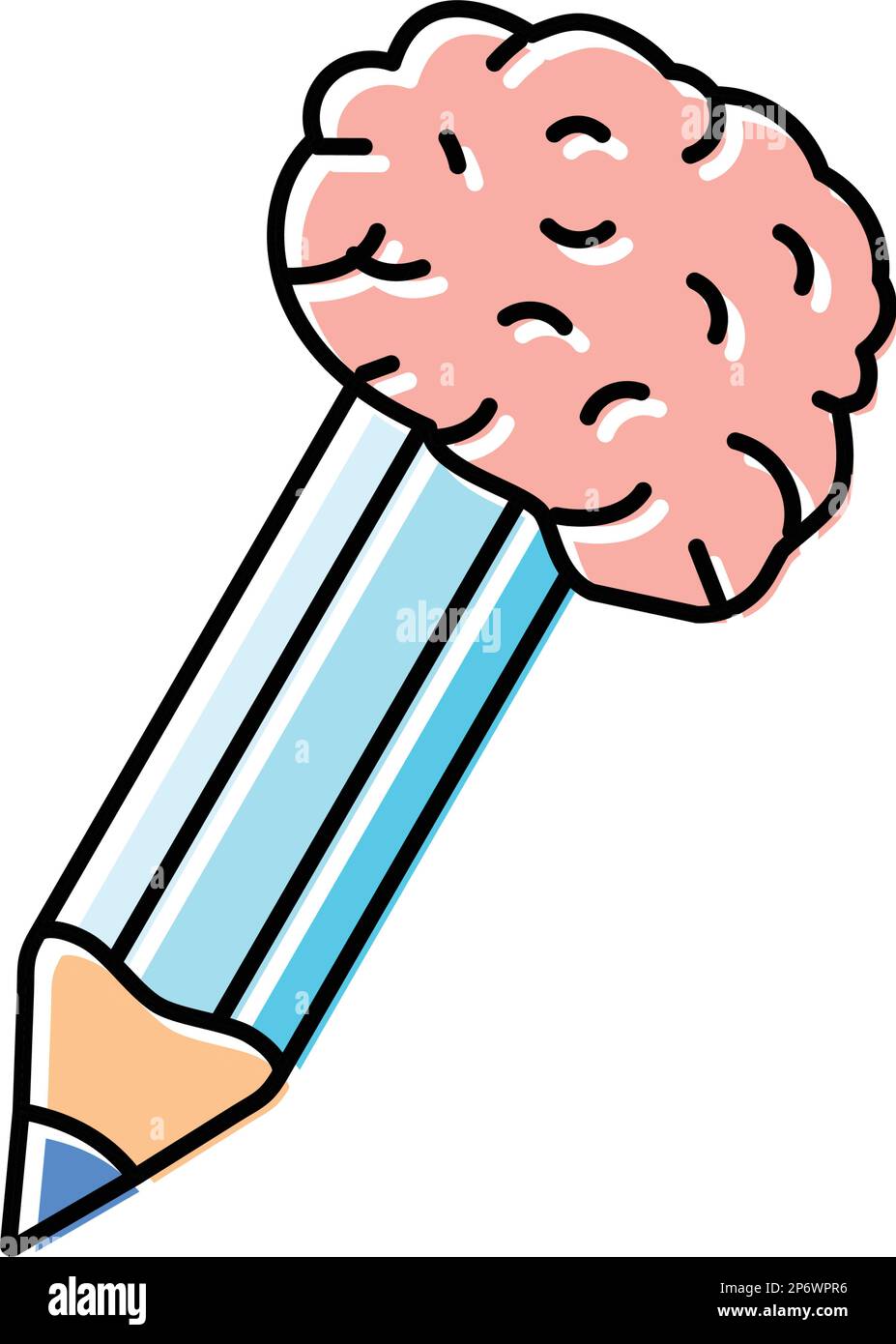 idea brain human color icon vector illustration Stock Vector Image ...