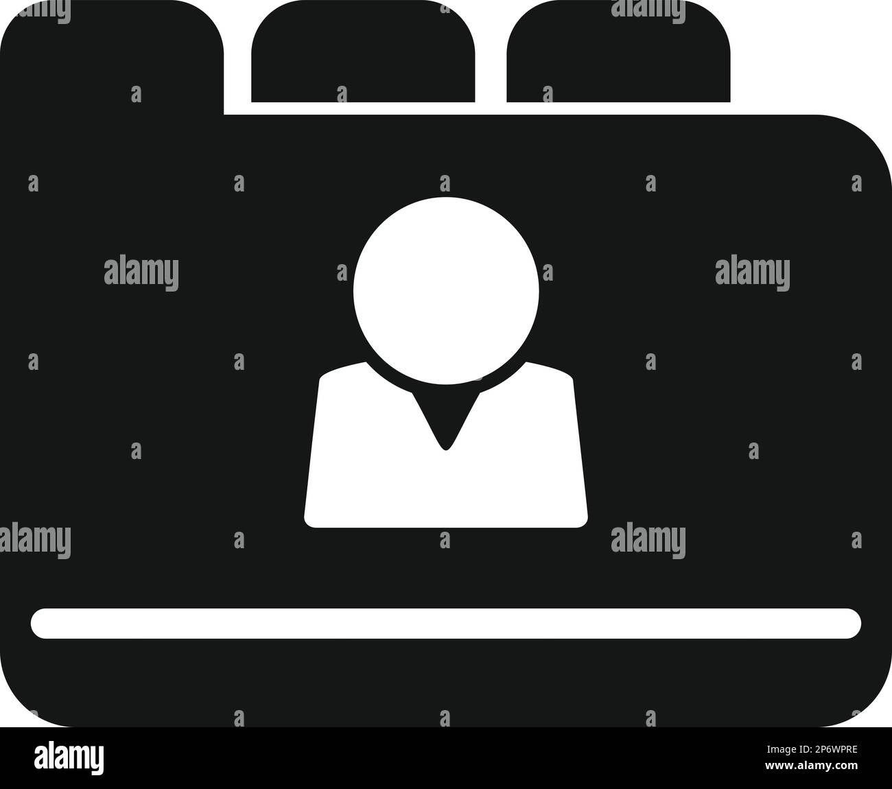 Human folder info icon simple vector. Business work. Team job Stock ...