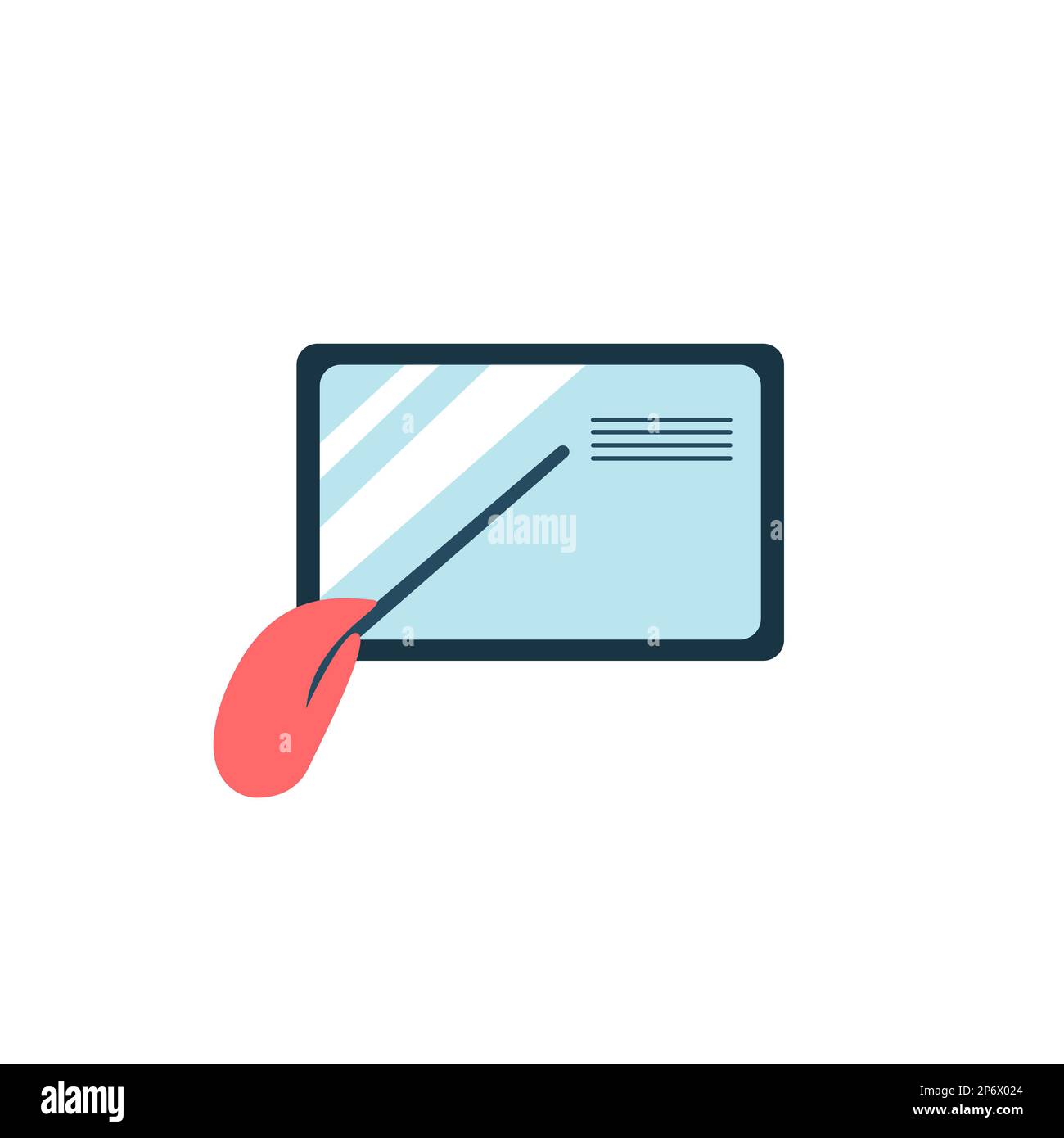 Vector illustration with school and office supplise laing on desk ...