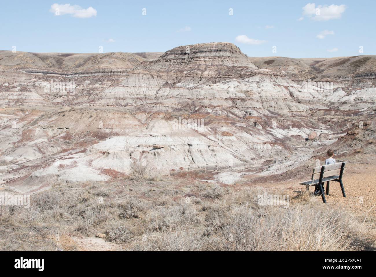Badlands Interpretive Trail, Alberta, Canada Stock Photo - Alamy