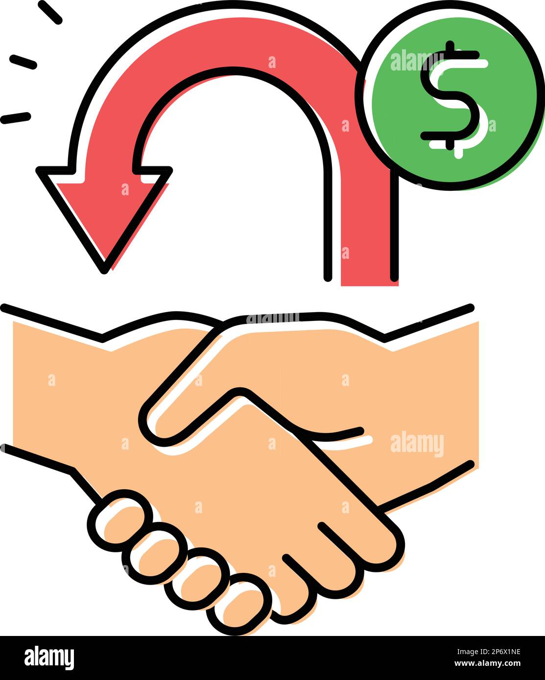 repayment color icon vector illustration Stock Vector Image & Art - Alamy