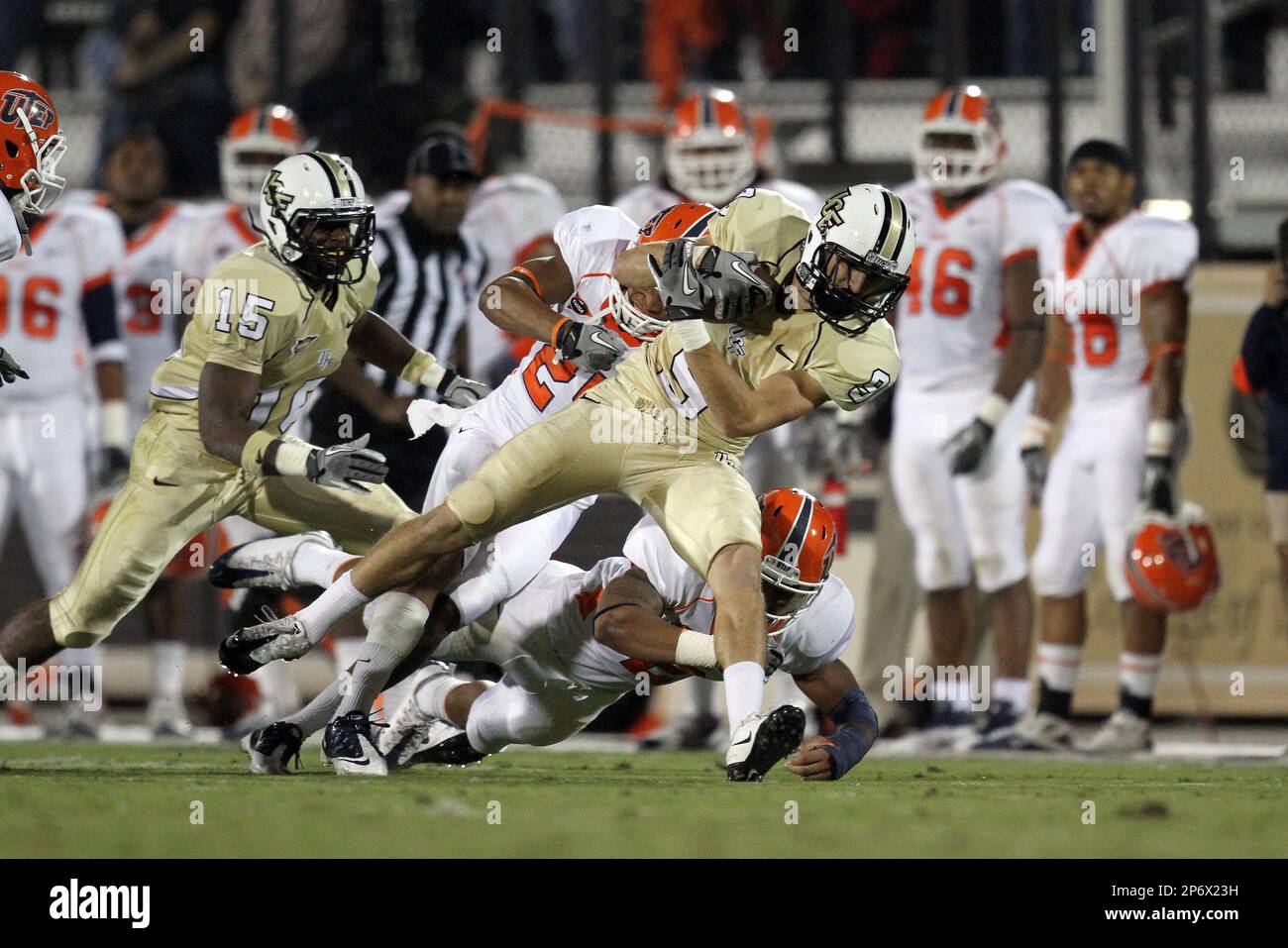 UCF wide receiver J.J. Worton (9) during an NCAA football game between ...