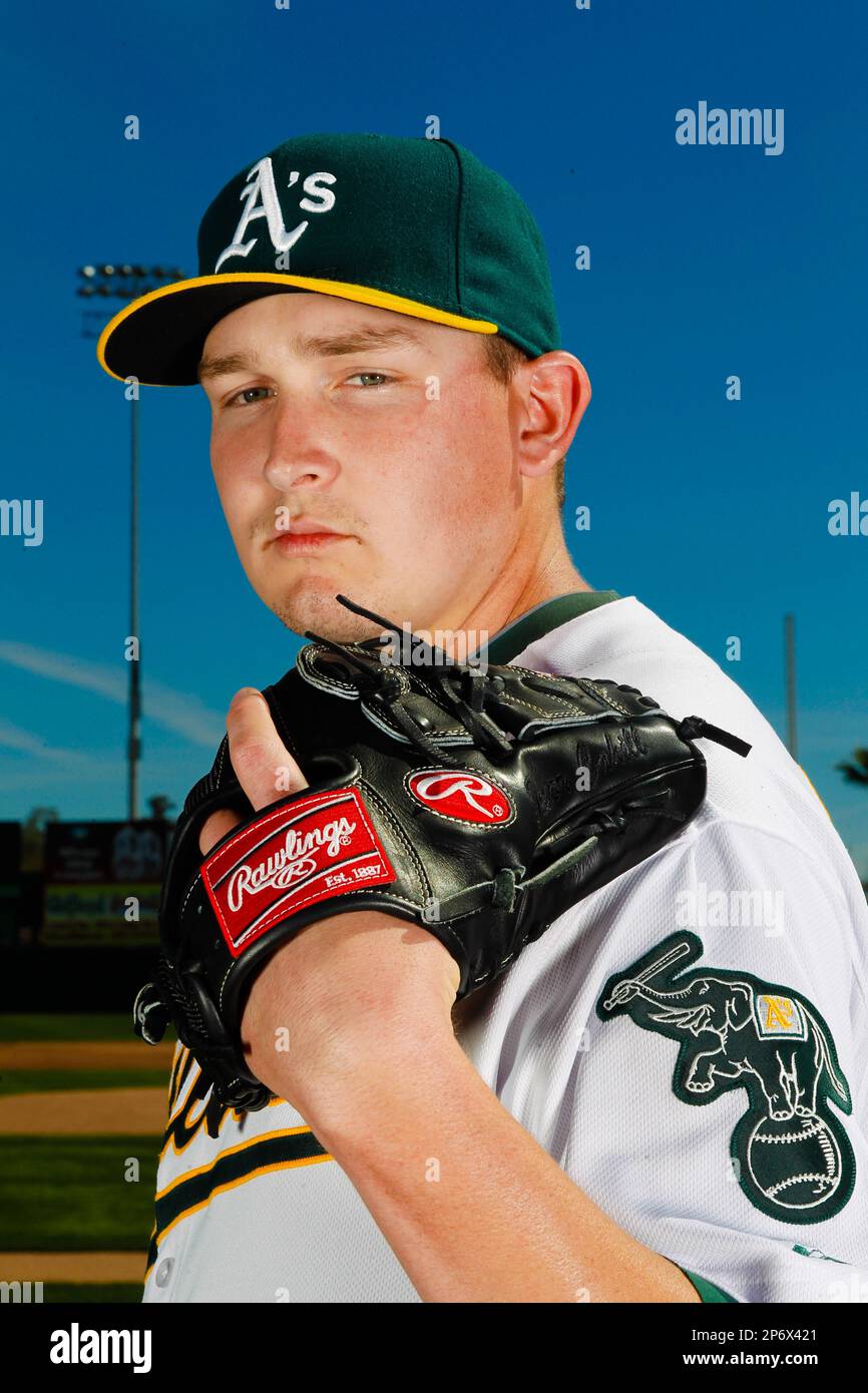 Oakland A's Trevor Cahill poses for a portrait at Phoenix Municipal ...