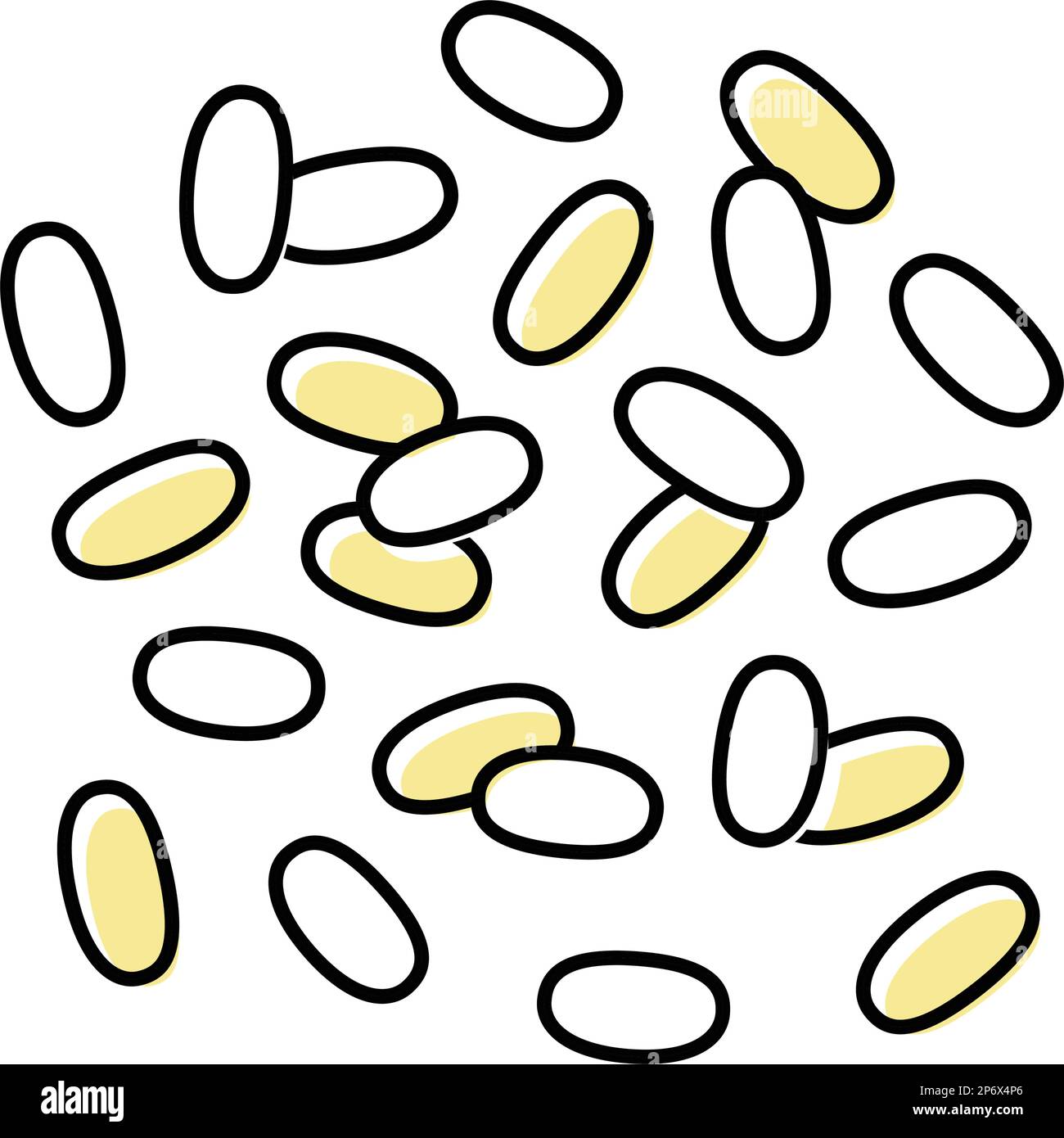 rice grain healthy color icon vector illustration Stock Vector Image ...