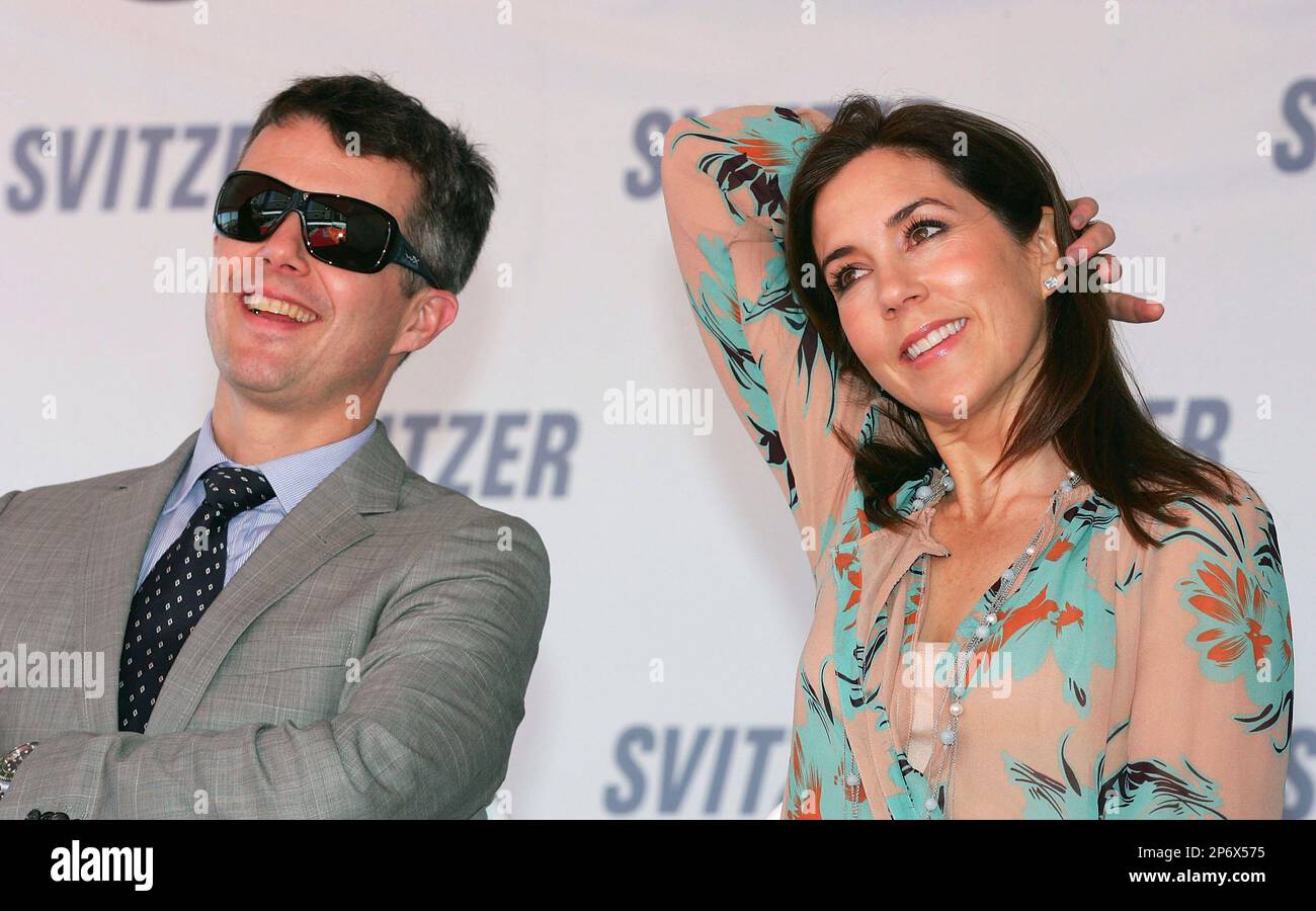 Denmark's Crown Prince Frederik and Crown Princess Mary smile at a ...