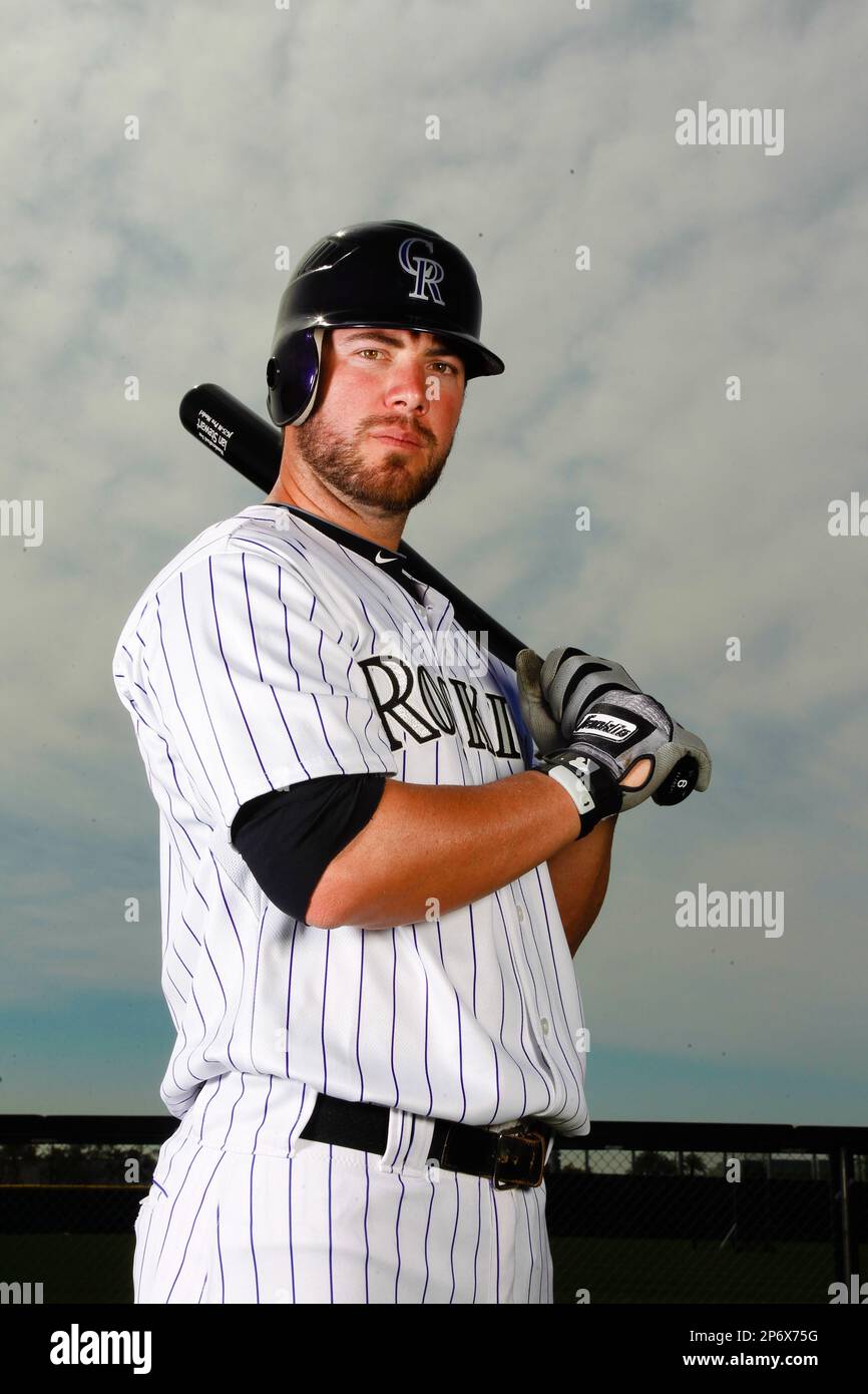 Colorado Rockies Ian Stewart poses for a portrait on March 3,2011 at ...