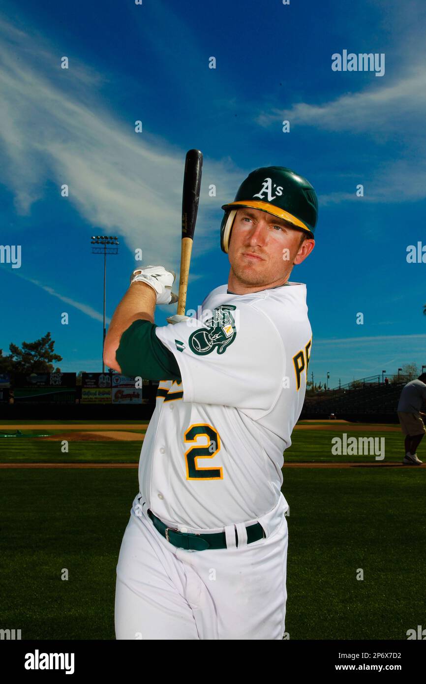 Oakland A's Cliff Pennington poses for a portrait at Phoenix Municipal ...