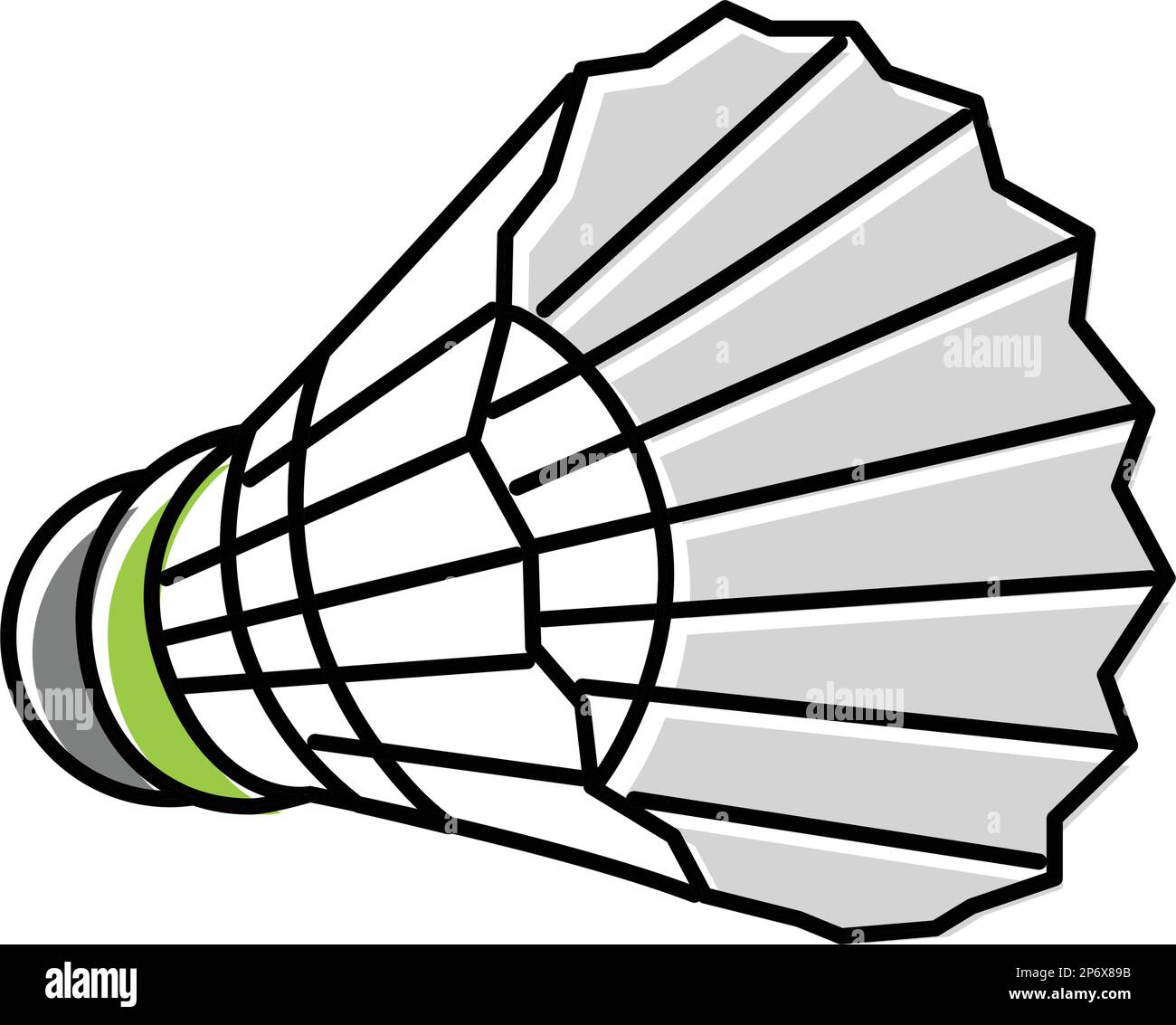 shuttlecock sport color icon vector illustration Stock Vector Image ...