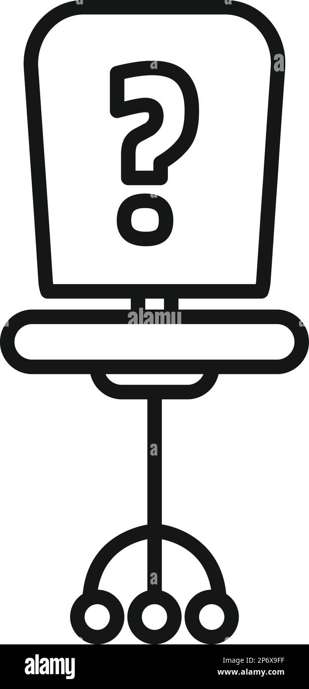 Free job place icon outline vector. Human work. Person team Stock ...